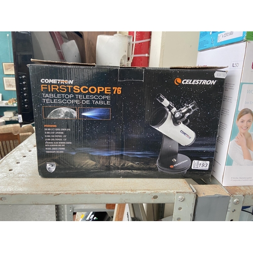 Celestron tabletop telescope
