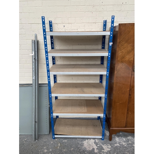 Metal shelf racking