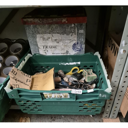 A Brush Mate and a quantity of decorator's tools