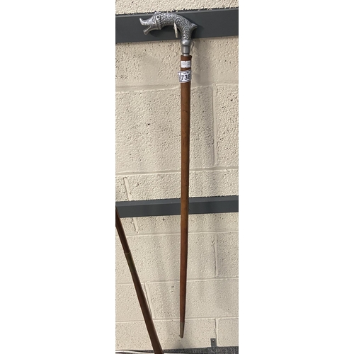 Ornate handled sword stick