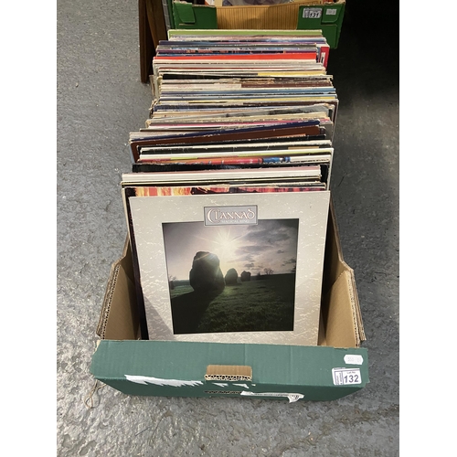 Box containing LPs