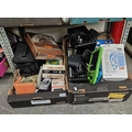 2 Boxes containing assorted electronics including cameras, tablets etc