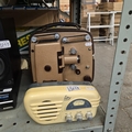 Specto Royal projector and vintage Fifty radio