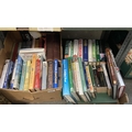 2 Boxes containing assorted books