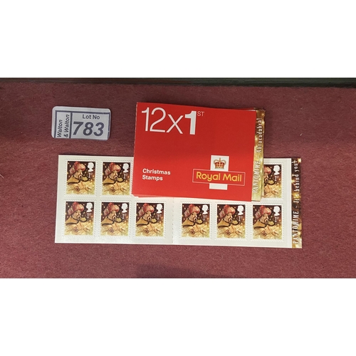 10 Packs of 12 Christmas themed 1st class stamps (still usable)
