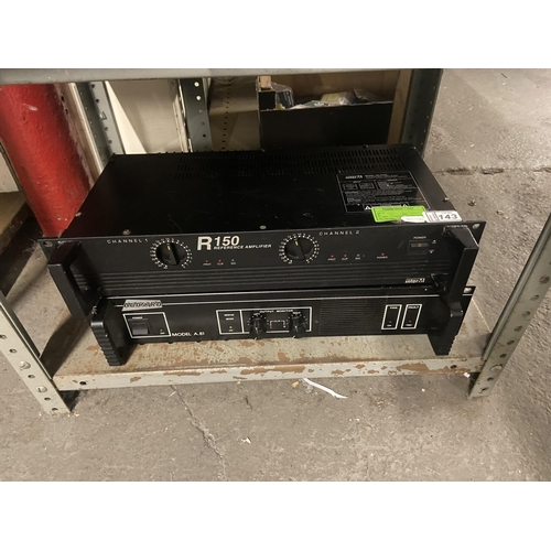 interM R150 amplifier and Adastra model A.81 amplifier