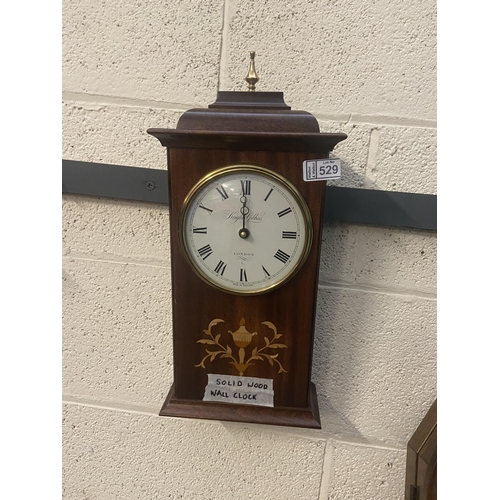 Inlaid Knight Gibbins wall clock