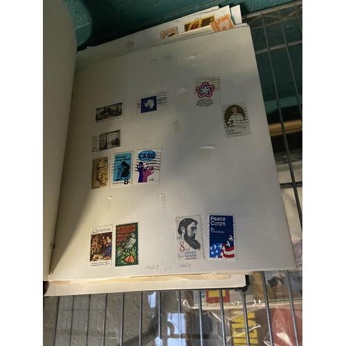 2 Stamp albums and contents