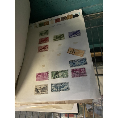 2 Stamp albums and contents