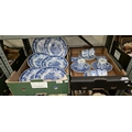 2 Boxes containing Spode Country Scenes and Blue Room cups & saucers