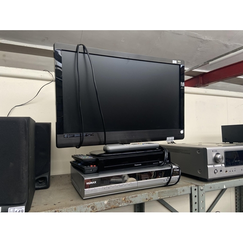 Humax and Panasonic freeview boxes (PVR-9200T, DMR-HWT130) and a ...