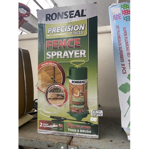 Boxed Ronseal fence sprayer
