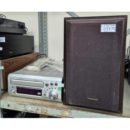 Denon CD receiver (UD-M31) with Technics speakers (working)