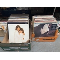 2 Boxes containing LPs including Santanas and Barbara Streisand