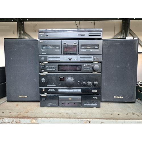 Set of 5 Technics separates and speakers (SL-J110R, RS-X102, ST-X302L ...