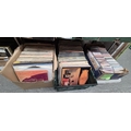 4 Boxes containing CDs and assorted LPs