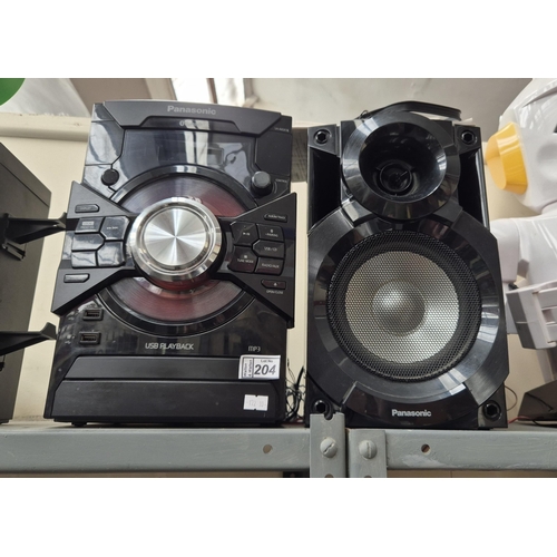 Panasonic Bluetooth MP3 player and speakers (SA-AKX18)