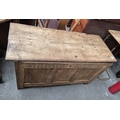 Antique pitch pine bedding box