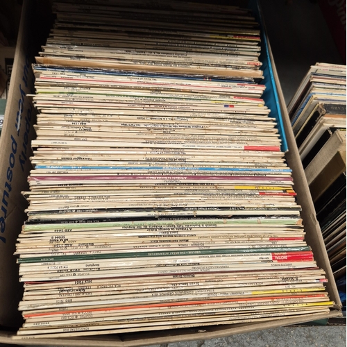 2 Boxes containing classical LPs etc