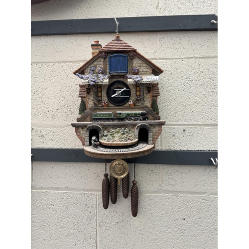 Bradford Exchange "Flying Scotsman" cuckoo clock