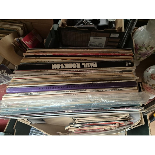 Box containing assorted LPs including J-Kwon