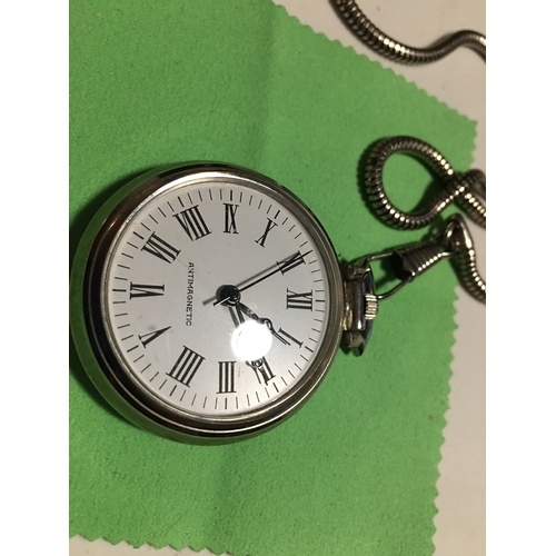 ANTIMAGNETIC POCKET WATCH WITH ALBERT