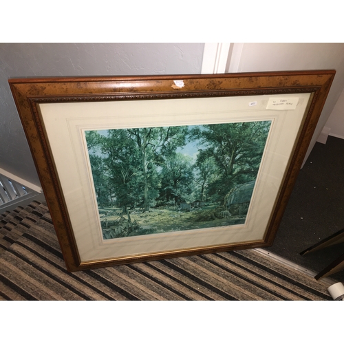 VERY NICE Signed James McIntosh Patrick Print, Woodland Scene, approx ...