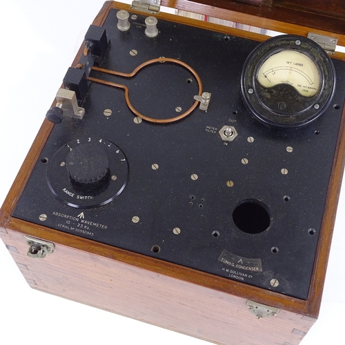 NAVAL INTEREST - HW Sullivan Ltd radio receiver, in box stamped "H.M ...