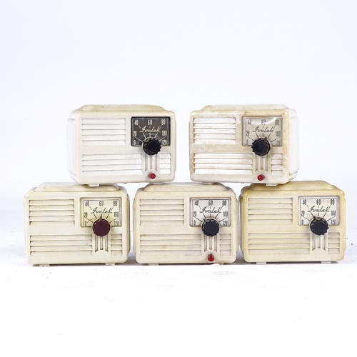 5 Ivalek for Ivory Electric Ltd, crystal or diode radios in white ...