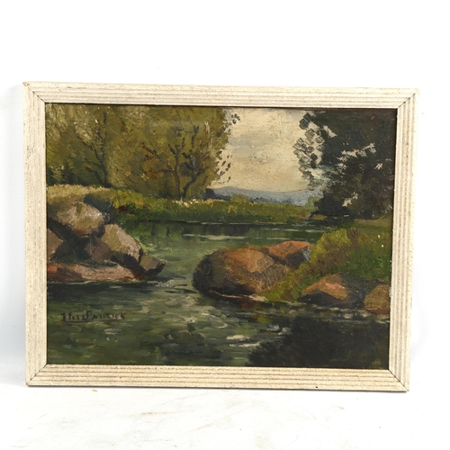 J Fitzpatrick (Irish), oil on board, rock pool in the Mournes, signed ...