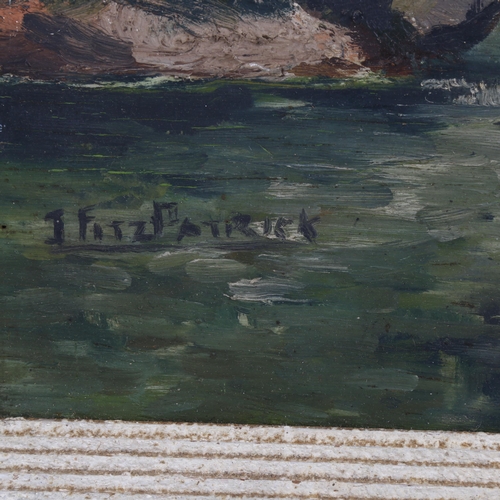 J Fitzpatrick (Irish), oil on board, rock pool in the Mournes, signed ...