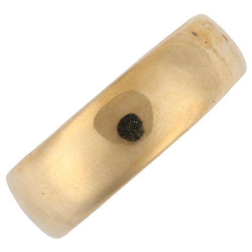 A mid-20th century 9ct gold wedding band ring, maker's marks HA ...