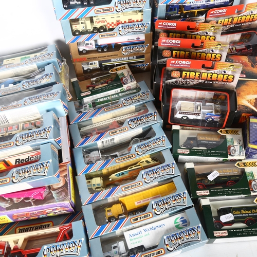 A quantity of diecast boxed vehicles, including Matchbox Convoy ...