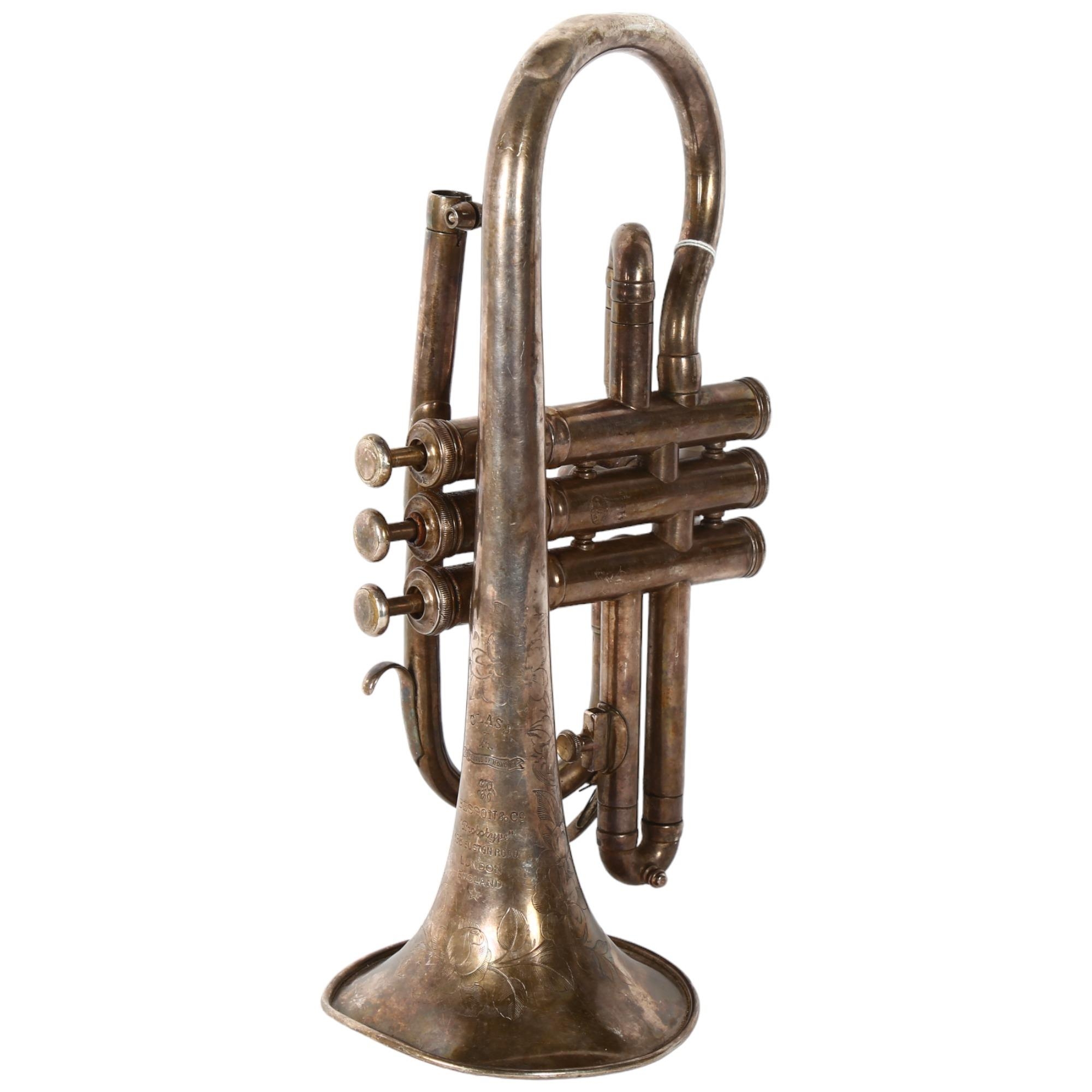 BESSON & CO - a "Prototype" Class A cornet, inscribed with serial no ...
