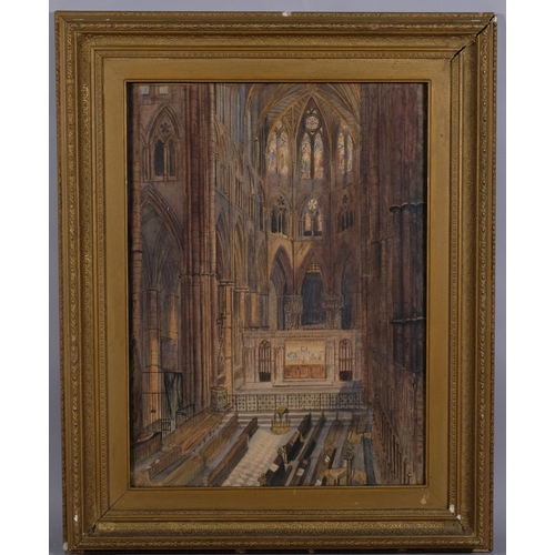 Samuel Read RWS (1815 - 1883), The East End of Westminster Abbey (1868 ...
