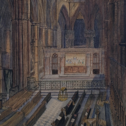 Samuel Read RWS (1815 - 1883), The East End of Westminster Abbey (1868 ...