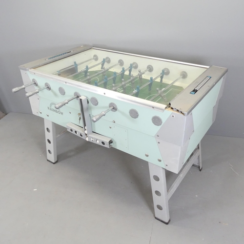 An FAS Rainbow outdoor table football game. 140x96x116cm.