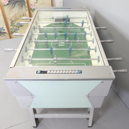 An FAS Rainbow outdoor table football game. 140x96x116cm.