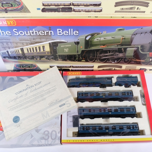 3 Hornby OO gauge train sets - Night Mail, Yorkshire Pullman, and ...