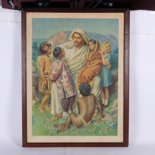 Tom Curr, an early 20th century coloured print, follow me, framed, and ...