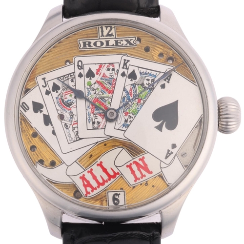 ROLEX A New Old Stock Stainless Steel Casino Mechanical Wristwatch