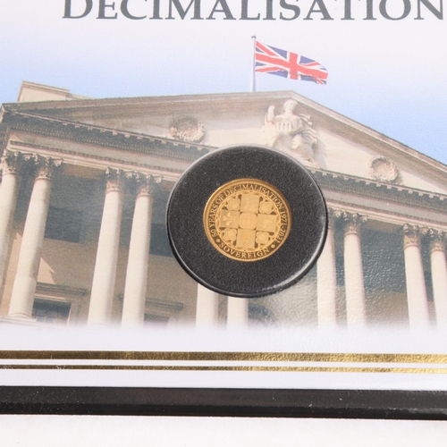 An Elizabeth II 2021 50th Anniversary Of Decimalisation gold proof ...