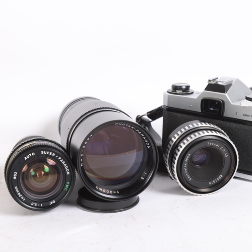 An Asahi Pentax Spotomatic camera, serial no. 5217823, an associated ...