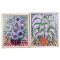 Royston Du Maurier Lebek, a group of 2 original artworks, "Mum's lilac ...