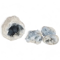 A group of 4 natural crystal specimens