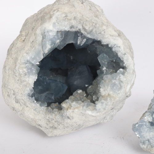 A group of 4 natural crystal specimens