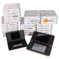 A Nintendo DS Light, and a collection of Nintendo DS games