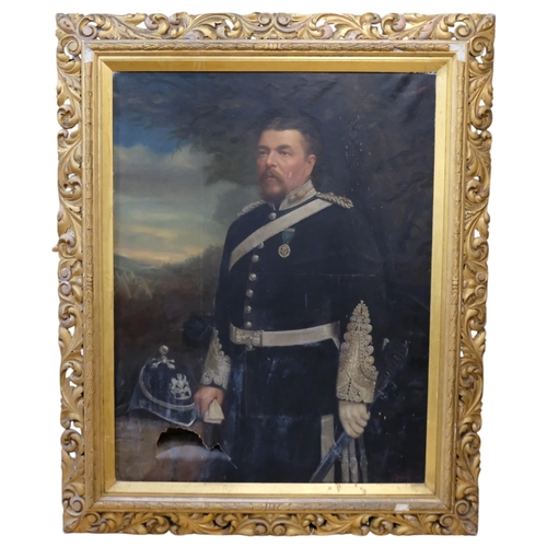 John Horsburgh (1835 - 1924), large oil on canvas, portrait study of a ...