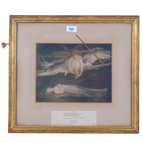 William Blake, coloured print "Pity", reproduced from the original ...