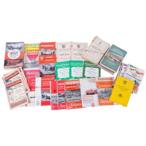 BARC Year Books, 1950s, Goodwood motor racing souvenirs, and ...